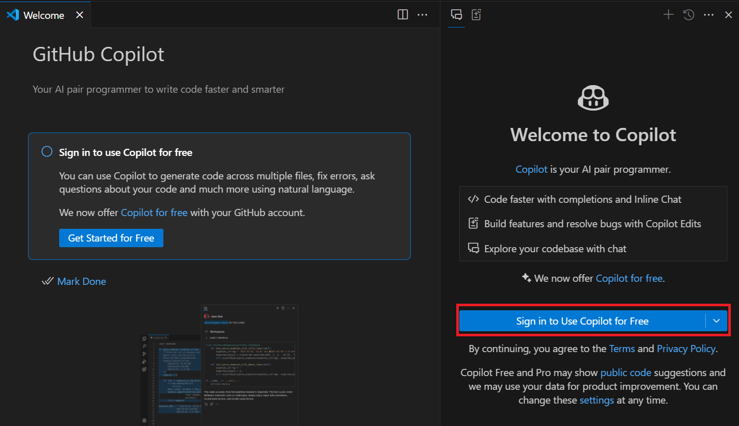 VS Code での GitHub Copilot Free 利用手順 | 株式会社ページワン - PAGEONE co., ltd.